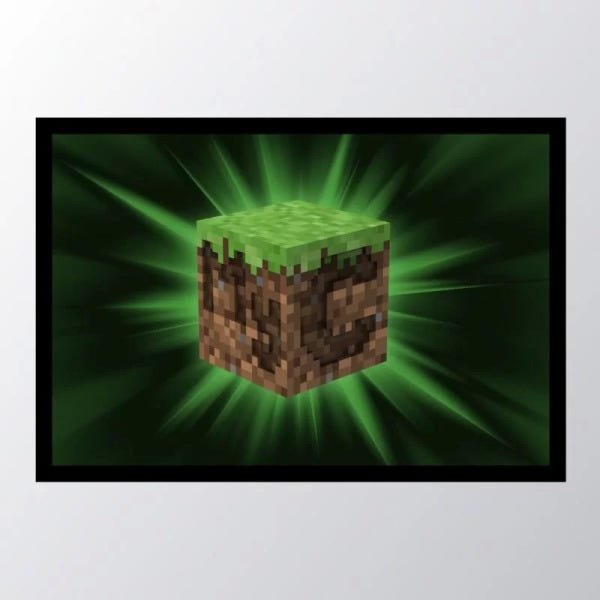 Quadro com moldura Minecraft Mojang_004 | MadeiraMadeira