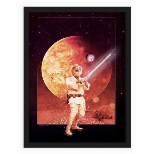 Filme Star Wars Cartaz Poster Quadro Retrô Vintage | MadeiraMadeira