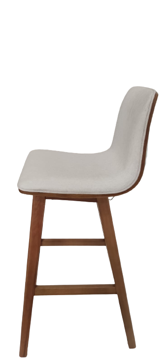 Banqueta Luna Linho Creme com Encosto em Lâmina de Madeira Castanho ... Banqueta Luna Linho Creme com Encosto em Lâmina de Madeira Castanho ...