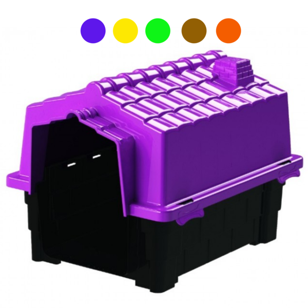 Pet Injet Prime Colors Dog House Evolution Casa plast Lílas Casa Pet ...