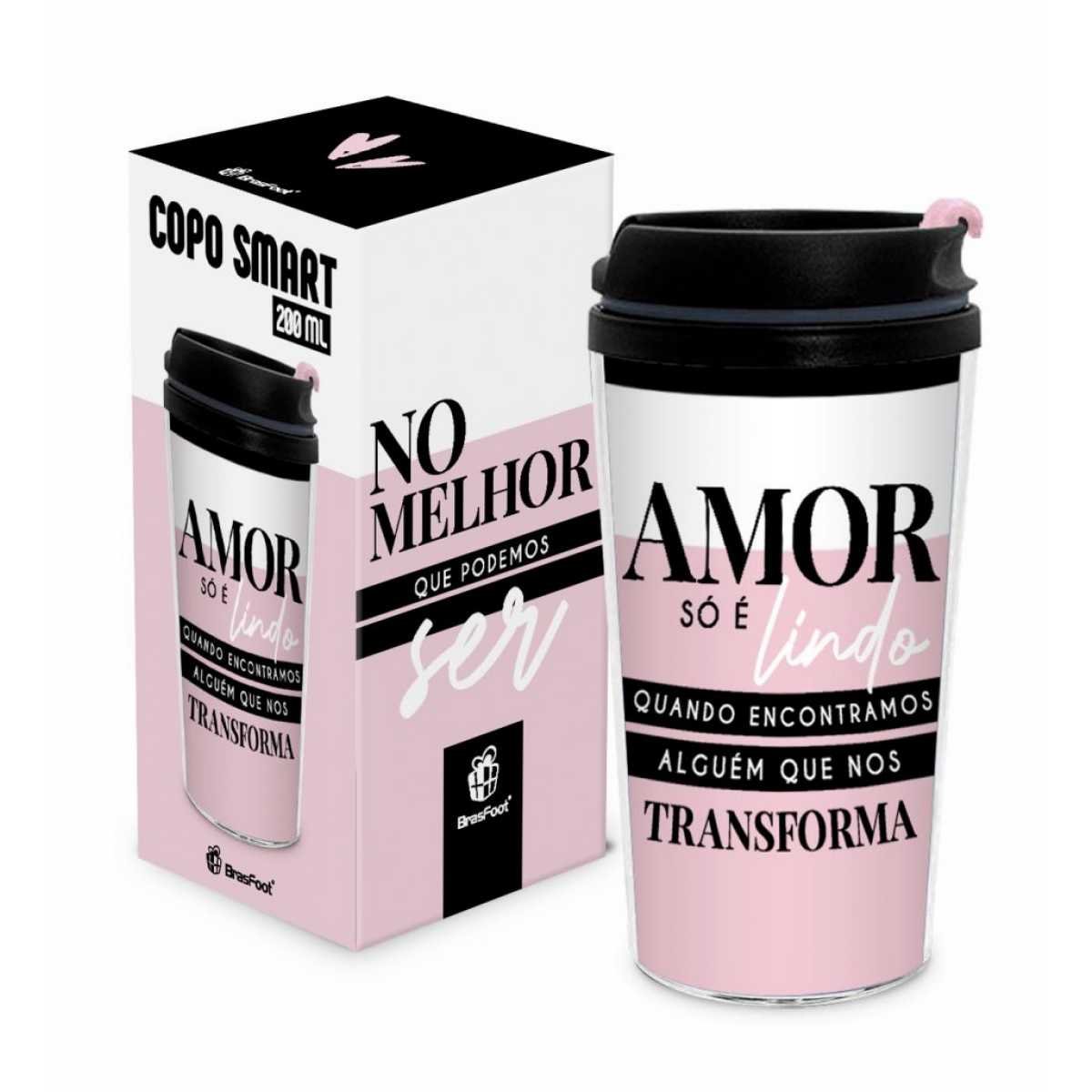 COPO PLASTICO TERMICO SMART AMOR QUE NOS TRANSFORMA BRASFOOT ...