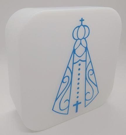 Luminária de Mesa Abajur Box Nossa Senhora 1E27 22,5x9cm Decor Fun ...