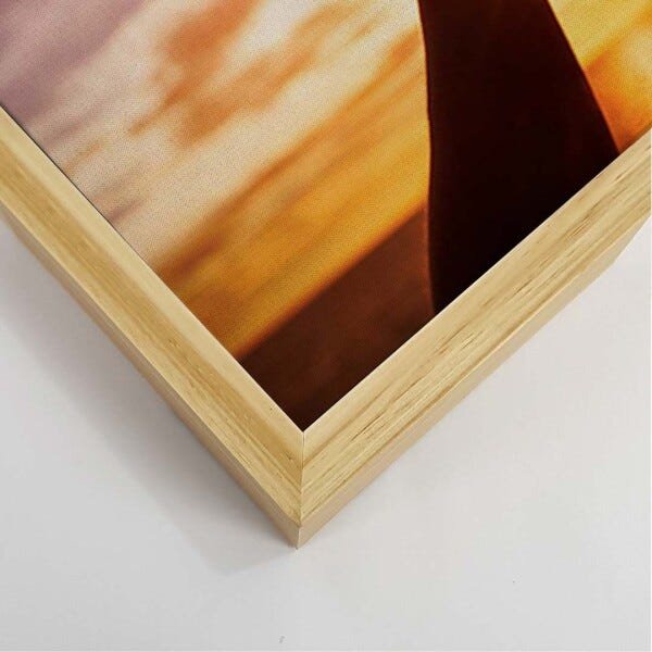 Quadro com Moldura Paz MADEIRA CLARA - Grande | MadeiraMadeira