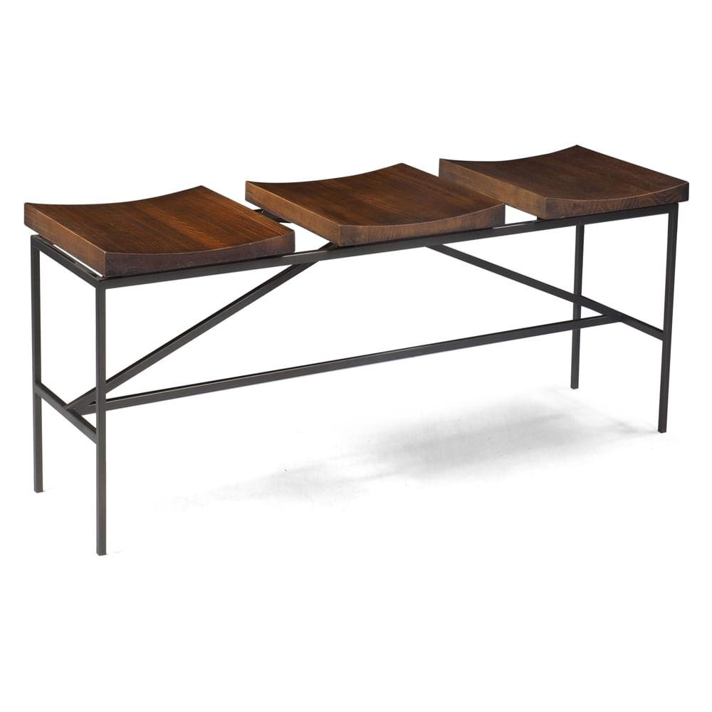 Banco Tree Renar 140 cm cor Grafite Rustic Brown | MadeiraMadeira