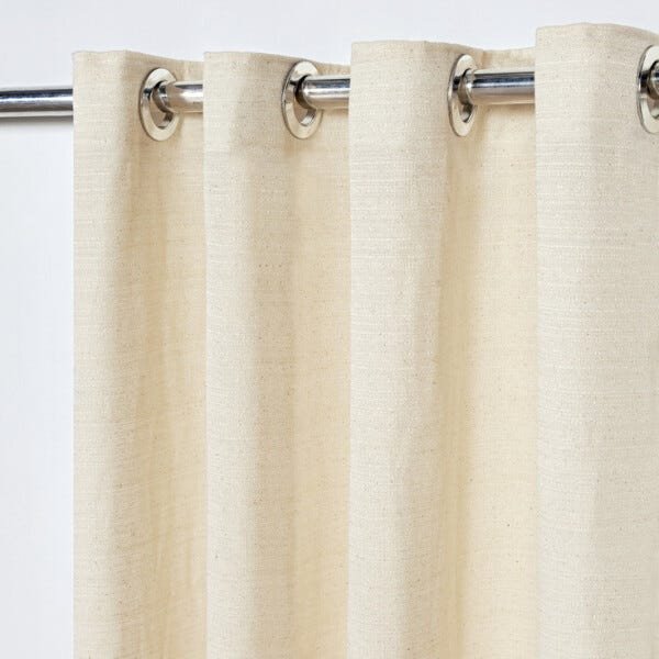 Cortina Rustica Texturizada 2,00 largura x 2,30 altura cor Marfim ...