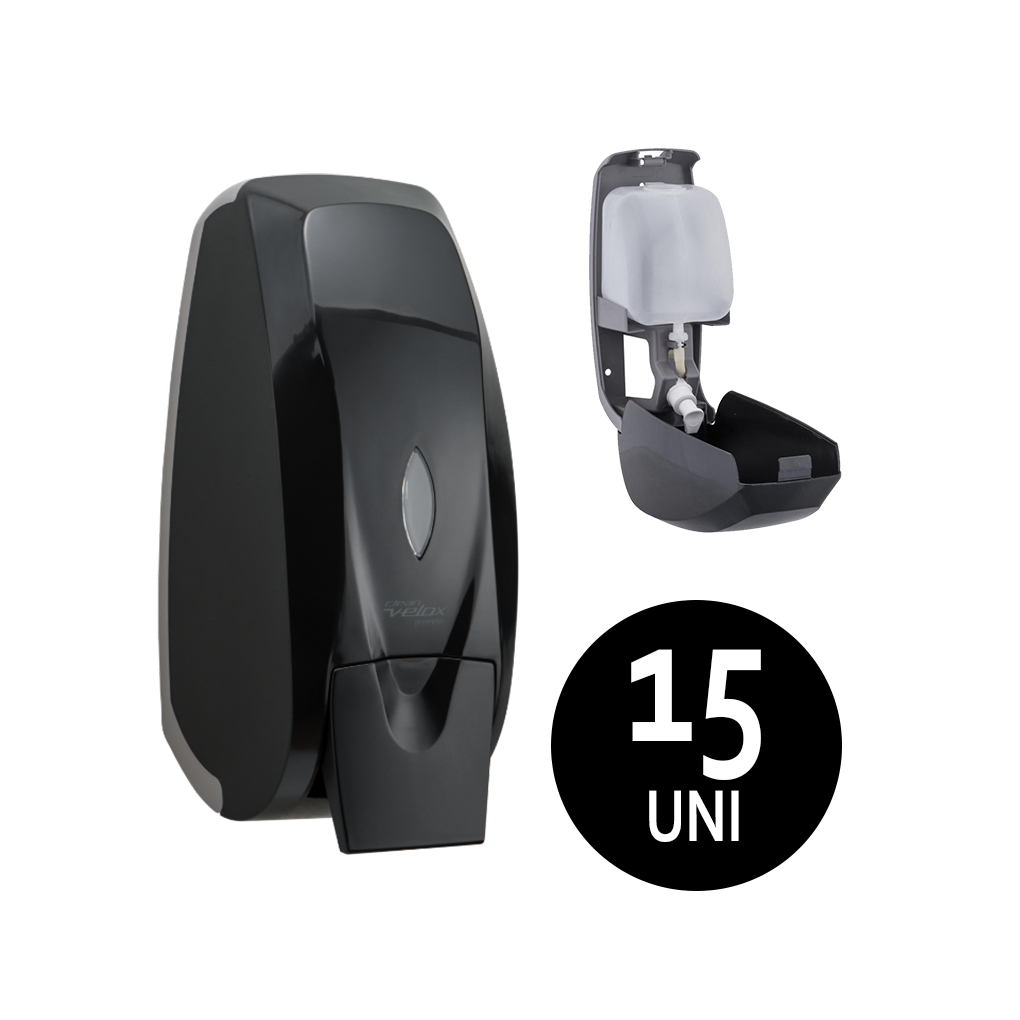 15 Saboneteira Líquida Preta Dark Premisse sem Reservatório Top ...
