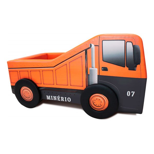 Cama Carro Infantil Vasculante com rodas em relevo - cor laranja ...