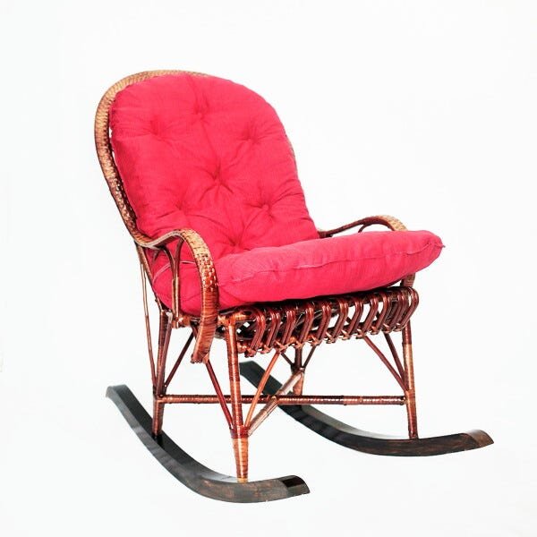 Cadeira Balanço de Vime Para Varanda | MadeiraMadeira