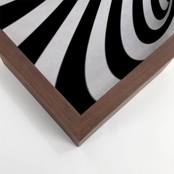 Quadro com Moldura Abstrato 3D MADEIRA ESCURA - Médio | MadeiraMadeira