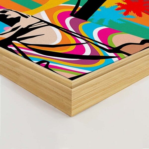 Quadro com Moldura Rio de Janeiro MADEIRA CLARA - Grande | MadeiraMadeira