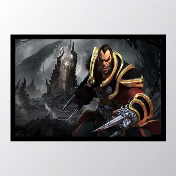 Quadro com moldura banehallow dota | MadeiraMadeira