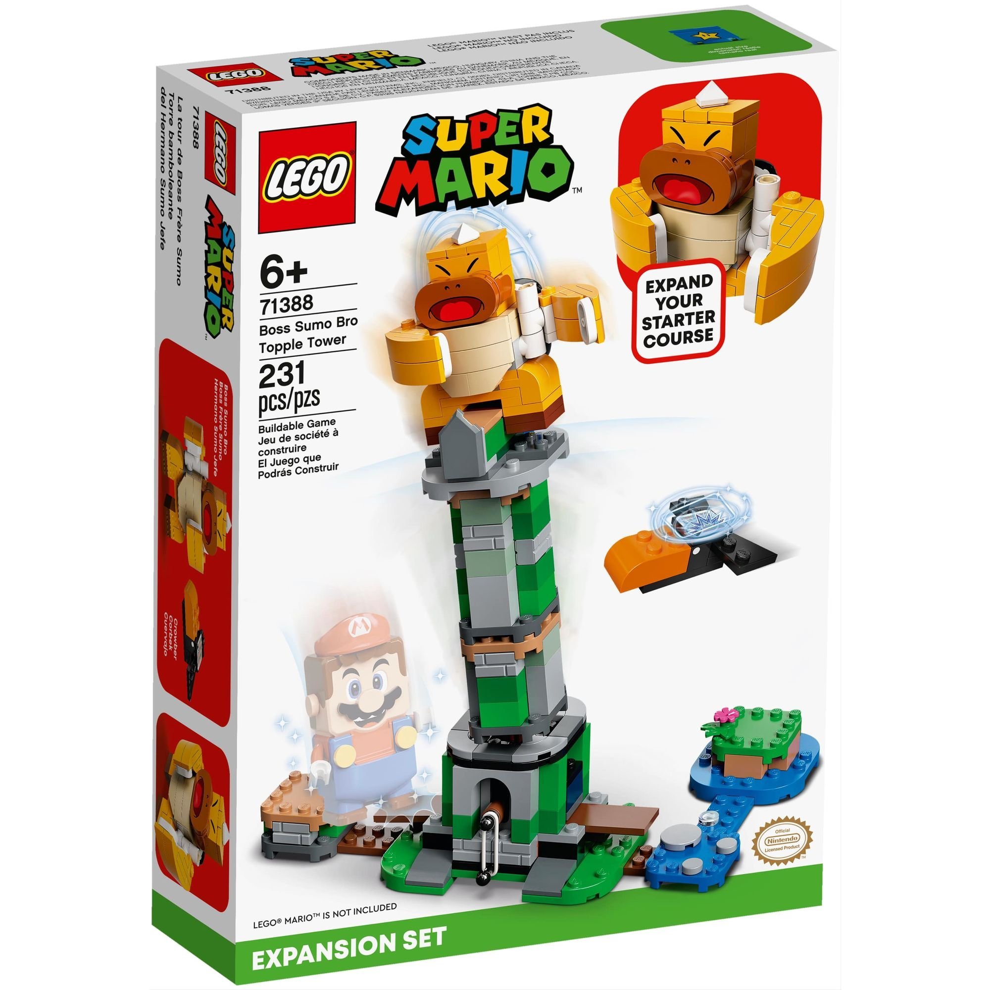 Blocos de Montar - Lego Super Mario - Torre Bamba do Chefe Irmao Sumo ...
