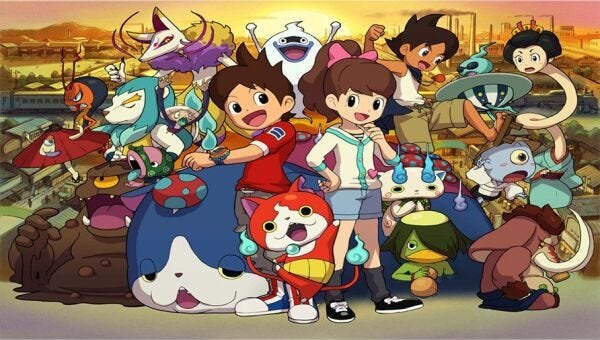 Painel Lona Yokai Yo-Kai Watch mod03 - 2,0 M X 1,5 M | MadeiraMadeira