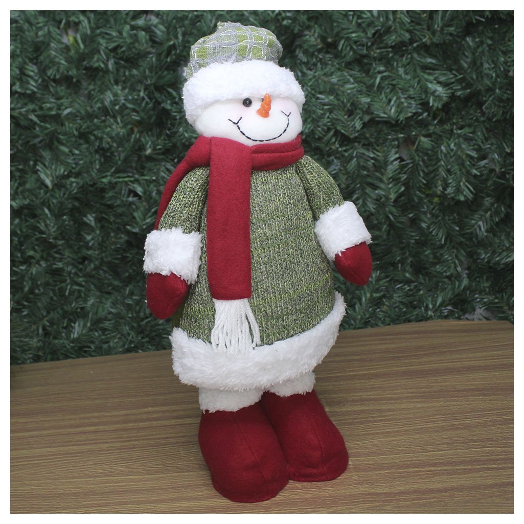 Boneco De Natal Boneco De Neve Em Tecido 42cm | MadeiraMadeira