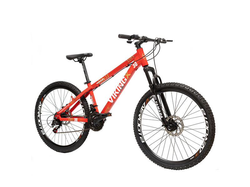 Bicicleta Aro 26 Vikingx Tuff 25/30 Aluminio 21v Cambios Shimano Freios A Disco Com Suspensão ...