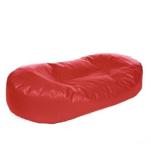 Puff Chaise Sofá Cama Vazio com Zíper para Encher Tecido Couro ...
