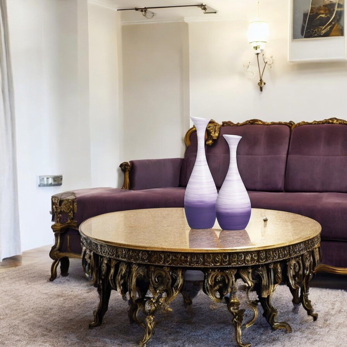 Vasos Decorativos de Cerâmica Garrafas Vanguard Lavanda Joelma ...