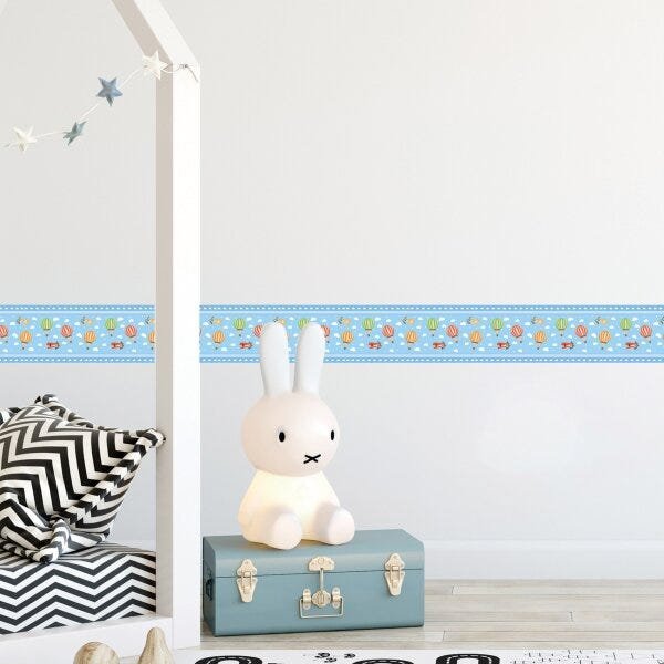 Faixa de Parede para Quarto de Bebê Balões 5mx10cm | MadeiraMadeira