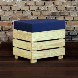 Pufe Lazy - Azul Marinho | MadeiraMadeira