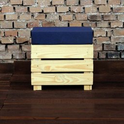 Pufe Lazy - Azul Marinho | MadeiraMadeira