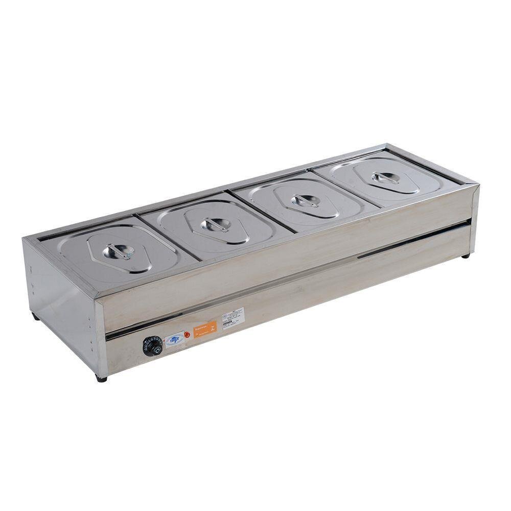 Rechaud Térmico 2000W/2500W 4 Cubas Gastronômicas (GNS) de 1/2 em aço ...