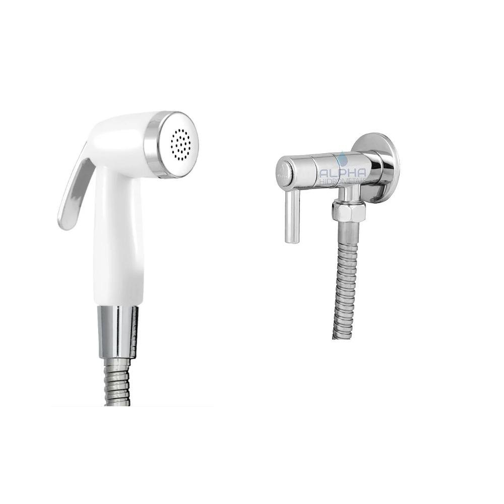 Ducha Higienica C72 1/4v Cromado / Branca Alpha Hidrometais ...