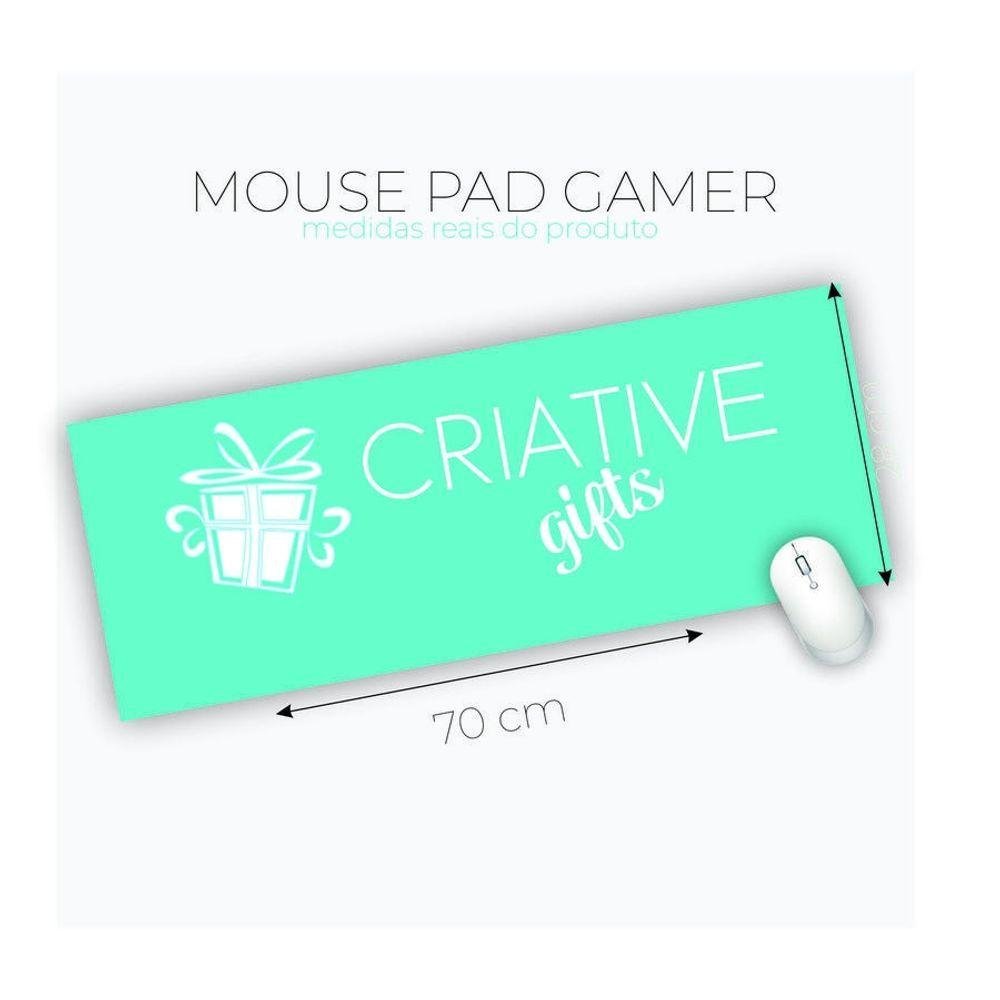 Mouse Pad Grande Gamer Casal Simpsons | MadeiraMadeira