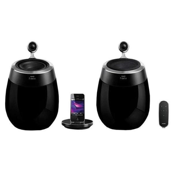 Caixas de Som Acústicas Philips com Dock, Preto - Ds9800W/10 ...