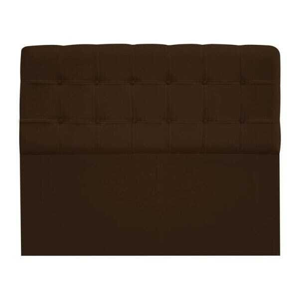 Cabeceira Estofada Mel com Capitonê 140 cm para Cama Box de Casal ...