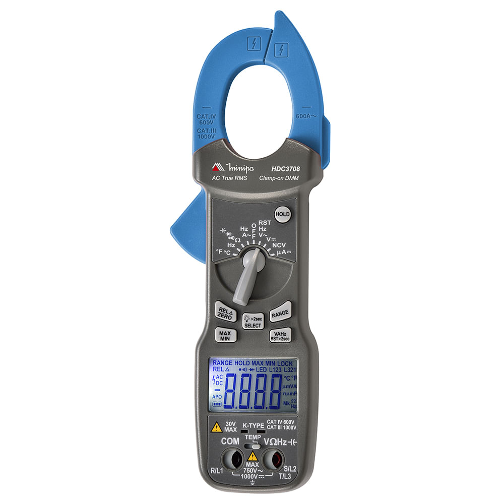 Alicate Amperímetro True RMS CAT IV 600 HDC3708 HDC3708 | MadeiraMadeira