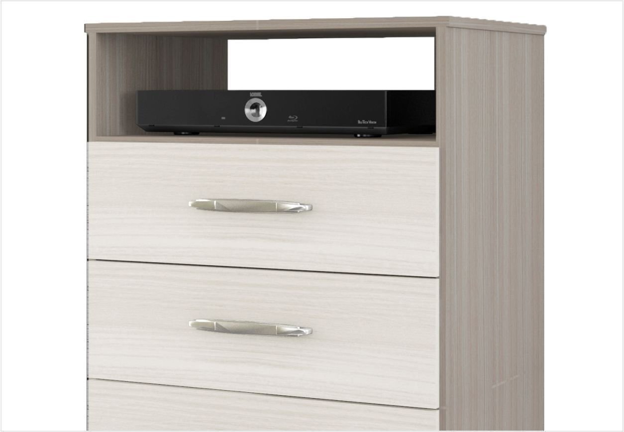 Cômoda Atenas 4 Gavetas - Poliman - Rovere/Arena | MadeiraMadeira