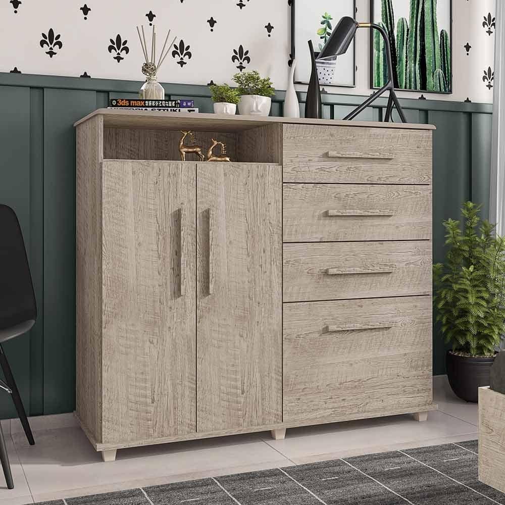 Cômoda De MDF Amarula Framar | MadeiraMadeira