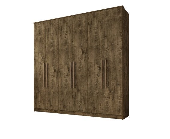 Guarda-Roupa Dublin Madeira Rústica - Móveis Bechara | MadeiraMadeira