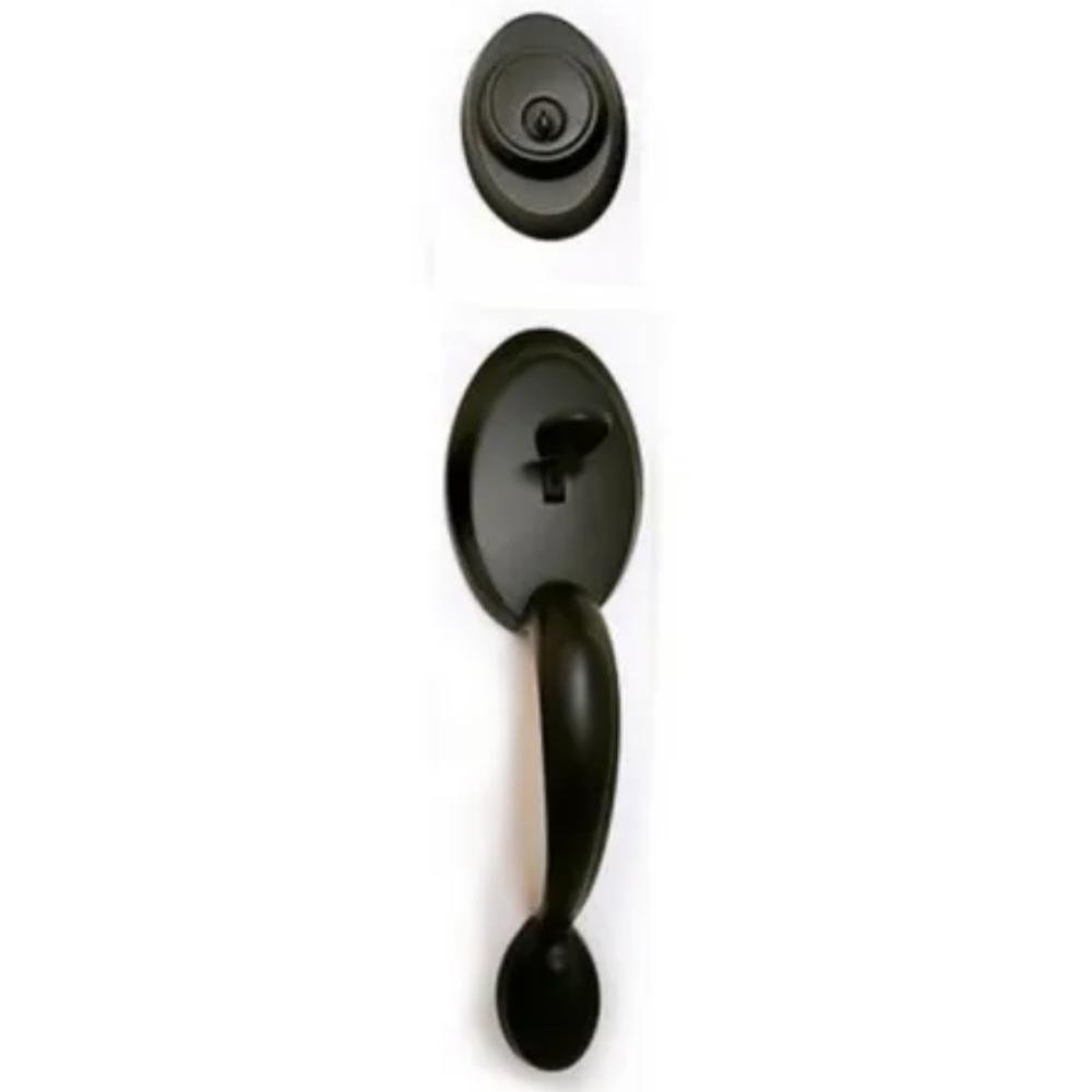 Fechadura Retrô Blim Blim Preto Fosco - Externa Black | MadeiraMadeira