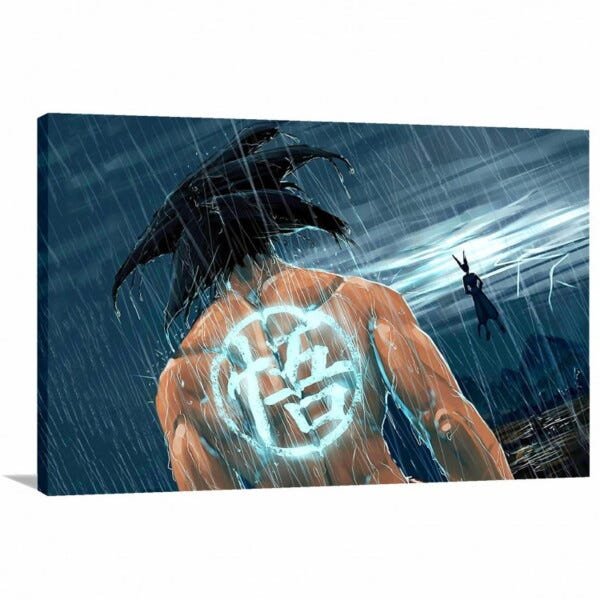Quadro Dragon Ball Goku decorativo com Tela em Tecido | MadeiraMadeira