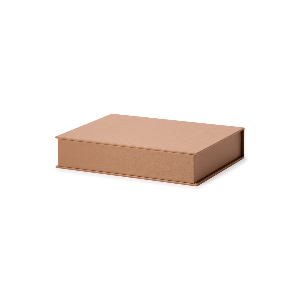 Caixa em MDF com Revestimento PU Renan G Marrom Mart | MadeiraMadeira