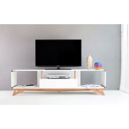 Rack Branco para TV Retrô Vintage Presley 1 Gaveta 180cm MDF ...