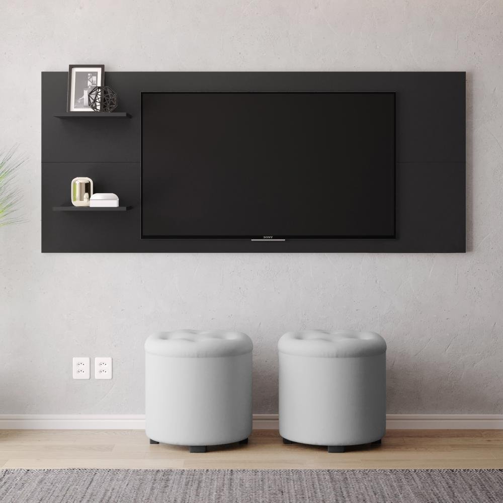 Painel /Linea - Preto | MadeiraMadeira