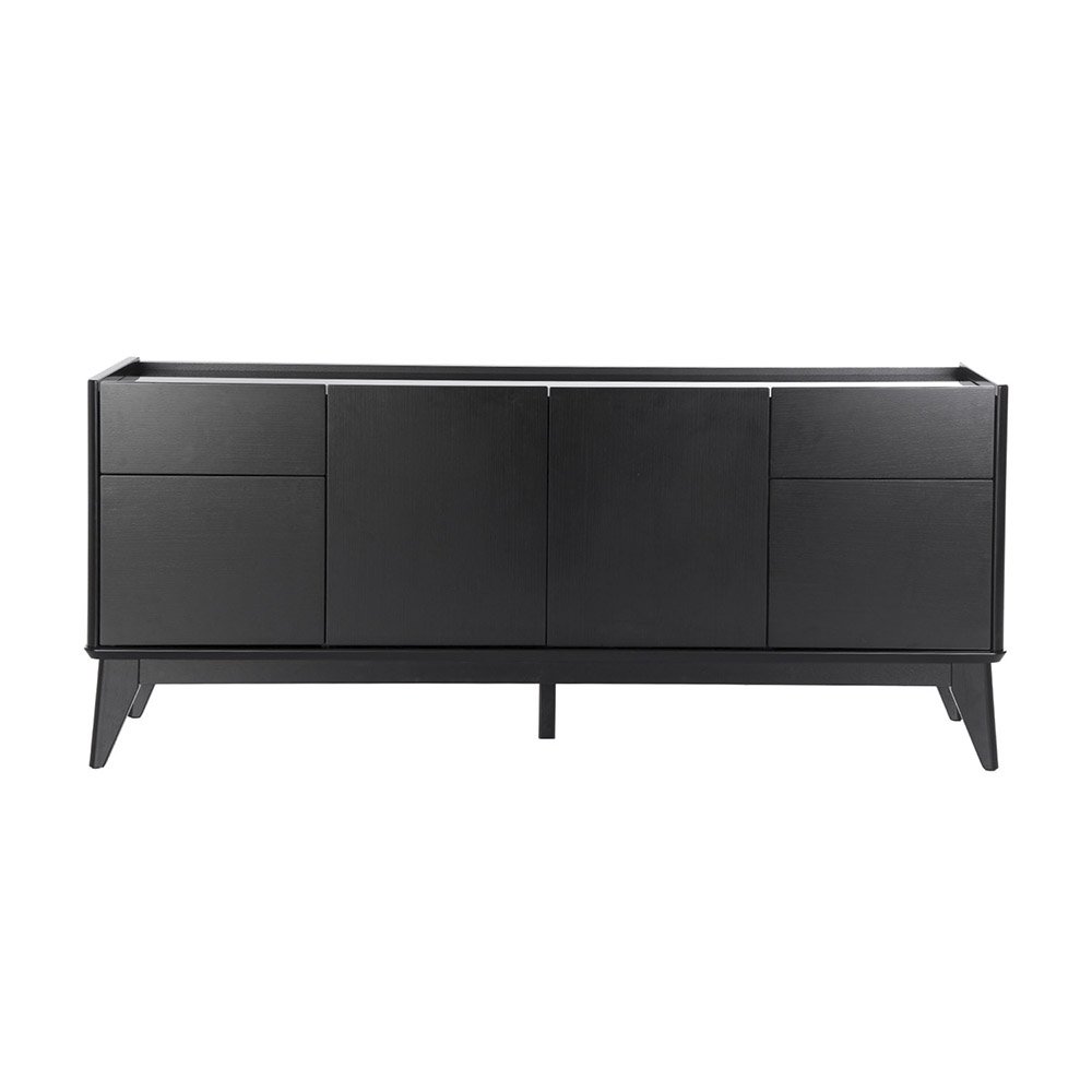 Buffet Float Provincia Preto Touch c/ Preto Fosco 79x44x180 ...