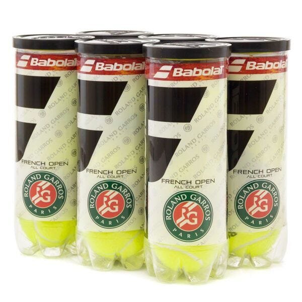 Bola De Tênis Babolat Roland Garros All Court Pack Com 06 Tubos ...