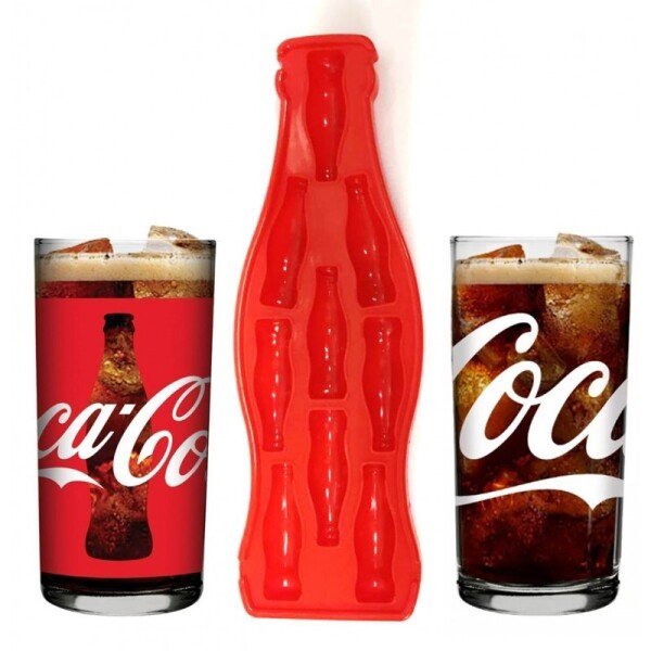 Copo Classic Coca Cola Vidro Jogo 2 Unidades 390Ml E Forma De Gelo Mini ...