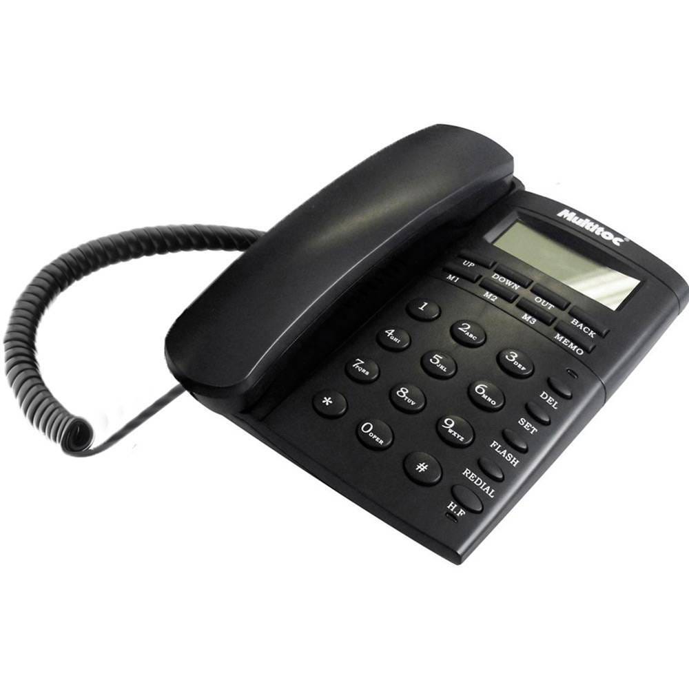 Telefone com Fio Office com Ident. de Chamadas - Multitoc | MadeiraMadeira