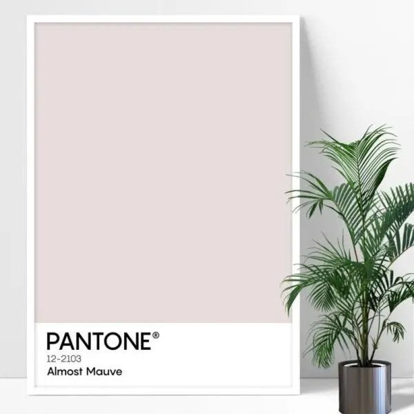 Quadros decorativo arte pantone malva | MadeiraMadeira