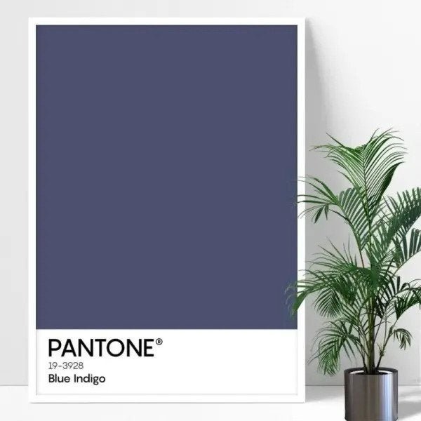 Quadros decorativo arte pantone índigo azul | MadeiraMadeira