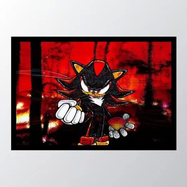 Quadro com moldura Sonicthe Hedgehog Game | MadeiraMadeira