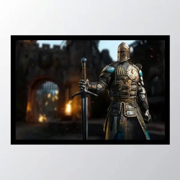 Quadro com moldura For Honor Knight Armor | MadeiraMadeira