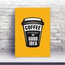 Placa MDF coffee café | MadeiraMadeira