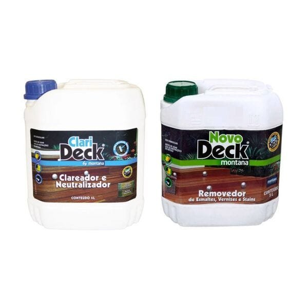 Kit Clareador Clarideck 5lt + Novodeck Removedor 5lt Montana ...