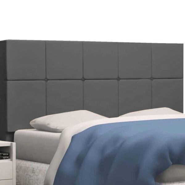 Kit Cabeceira Damares e Calçadeira Kiara Casal 140 cm Camurça ...