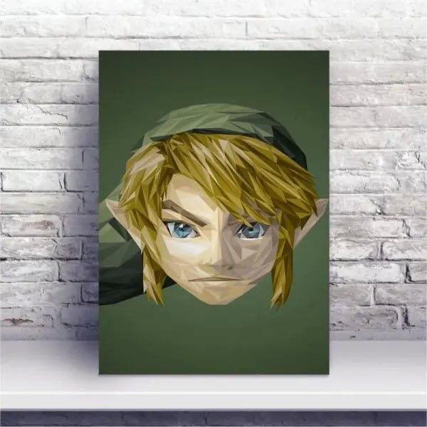Placa MDF zelda link jedi | MadeiraMadeira